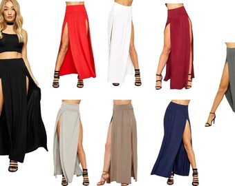 Double Slit Skirt - Etsy