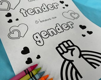 Trans Coloring Page - Etsy