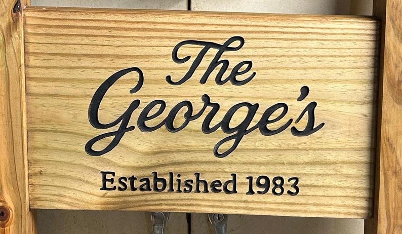 Personalized Hand Routed Wood Sign: Custom Wall Art, Business & Yard ...
