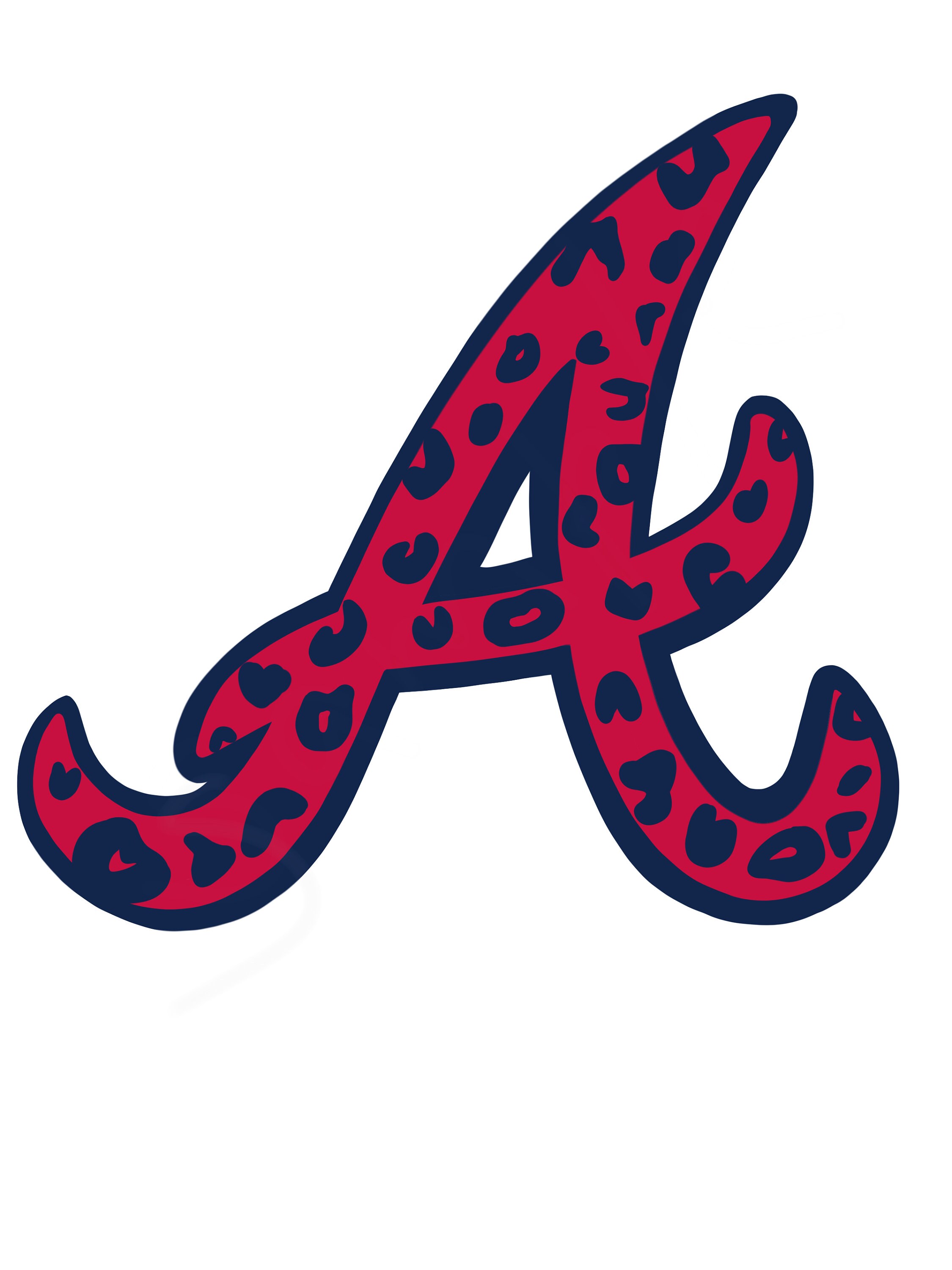 Braves SVG Leopard Print Png Atlanta - Etsy