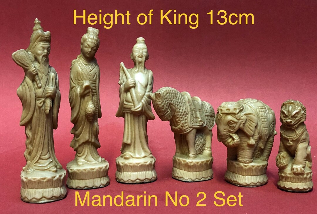 Latex Moulds Mandarin No 2 Chess Set Moulds to Make Your Own Chess Sets ...