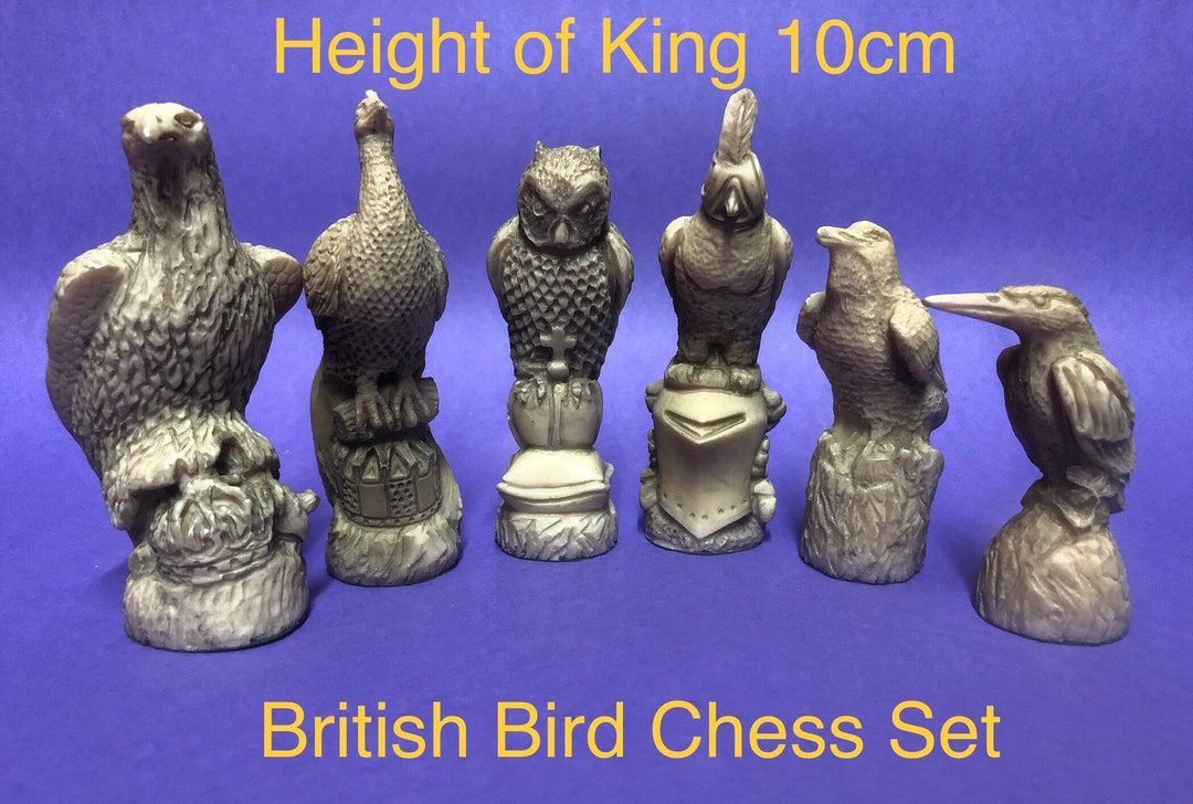 Latex Moulds British Birds Chess Set Moulds * to Make Your Own Chess ...