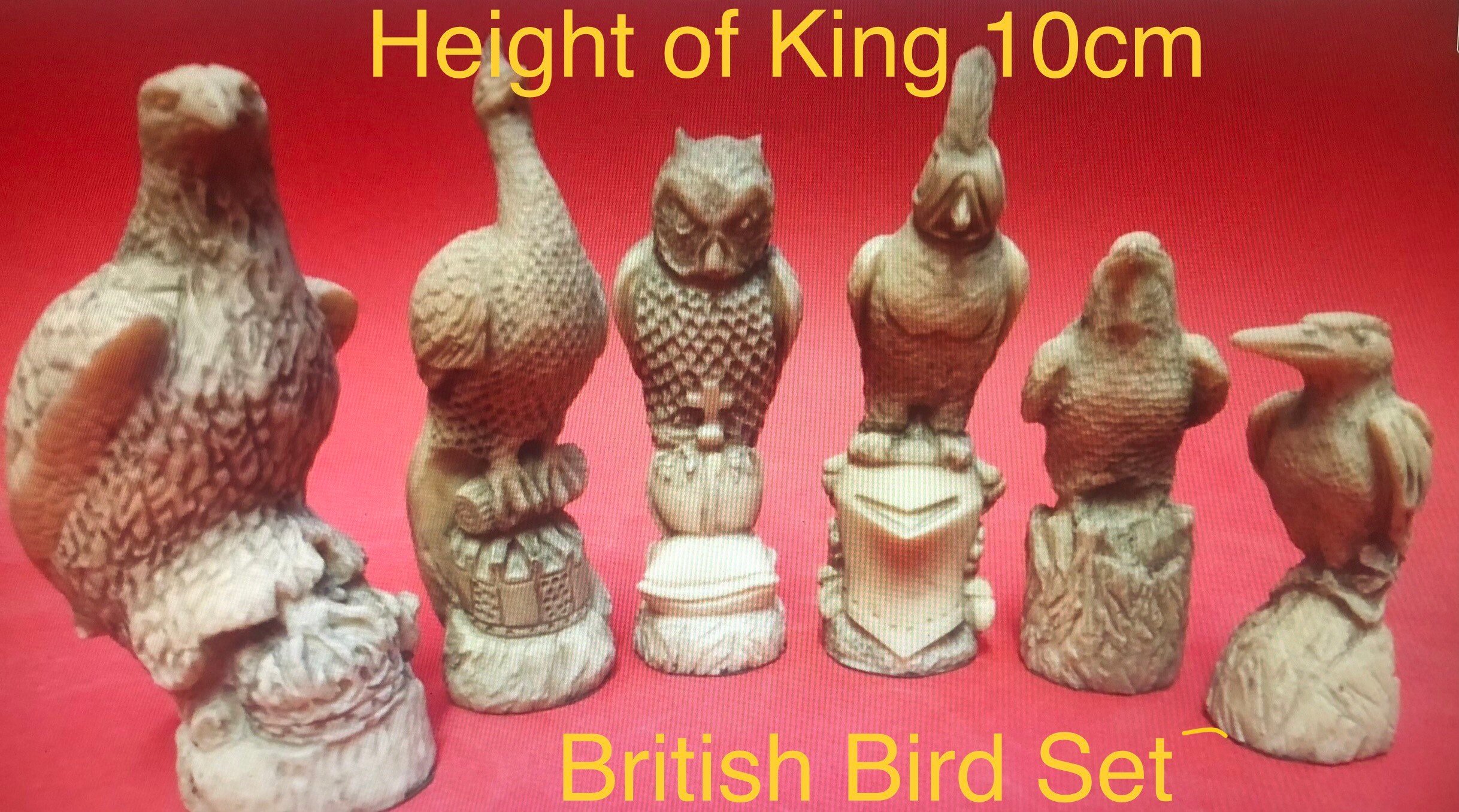 Latex Moulds British Birds Chess Set Moulds to Make Your Own Chess Sets ...