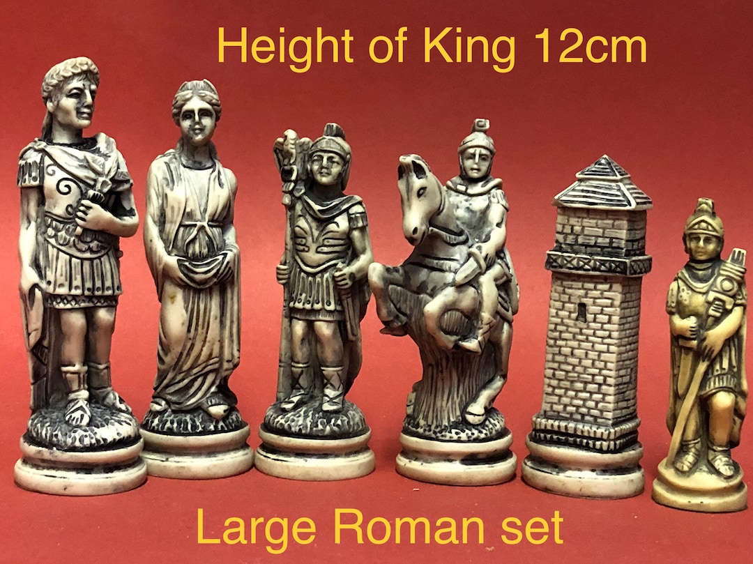 Latex Moulds Large Roman Chess Set Moulds to Make Your Own Chess Sets ...