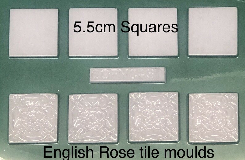 DIY 21/4 English Rose Chess Board Tile Moulds Manufacturers of Latex ...