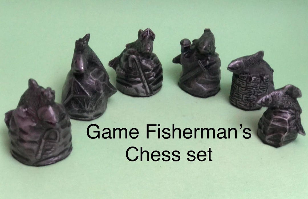 Latex Chess Set Moulds Game Fisherman's Chess Set to Make Your Own Set ...