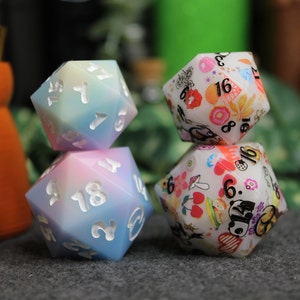 Dice Commission Service, Custom Hand Made Sharp Edge Dice Gift Set ...