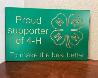 4 H Stall Sign | Etsy