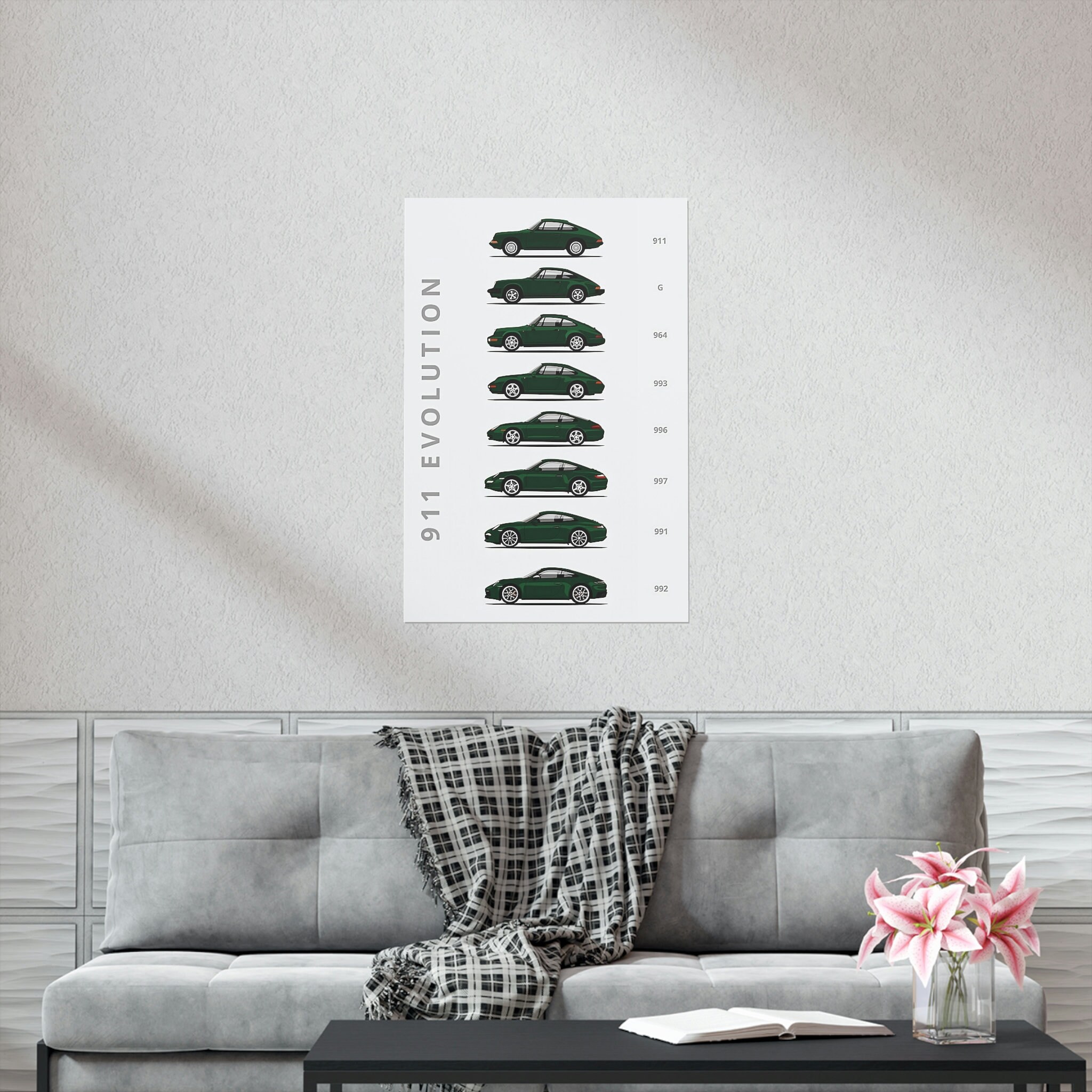 Iconic Design: Porsche Poster for Automotive Art Collectors - Etsy