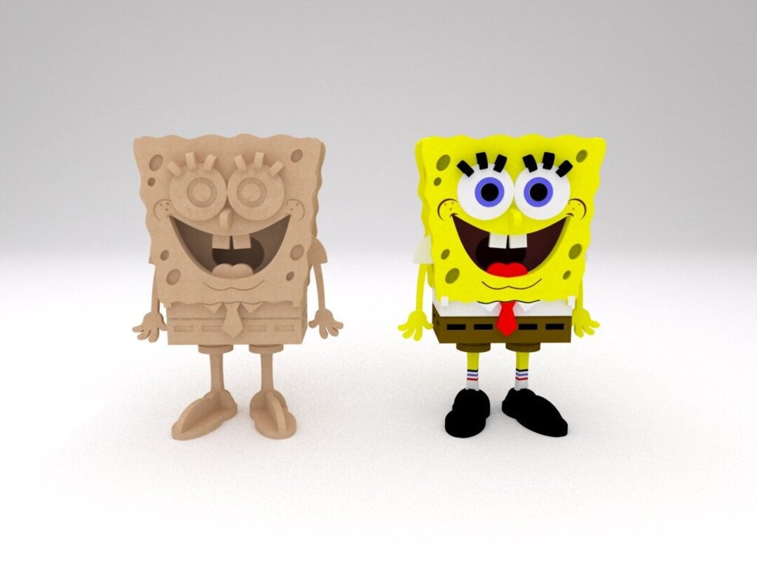 Sponge Bob Laser cut Files DXF CDR vector plans, files Instant download ...