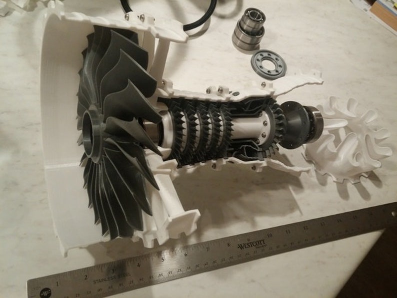 3D Printable Jet Engine STL Files for Printing - Etsy Ireland