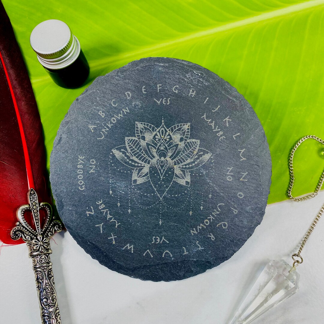 Pendulum Divination Board - Lotus - Slate - Etsy