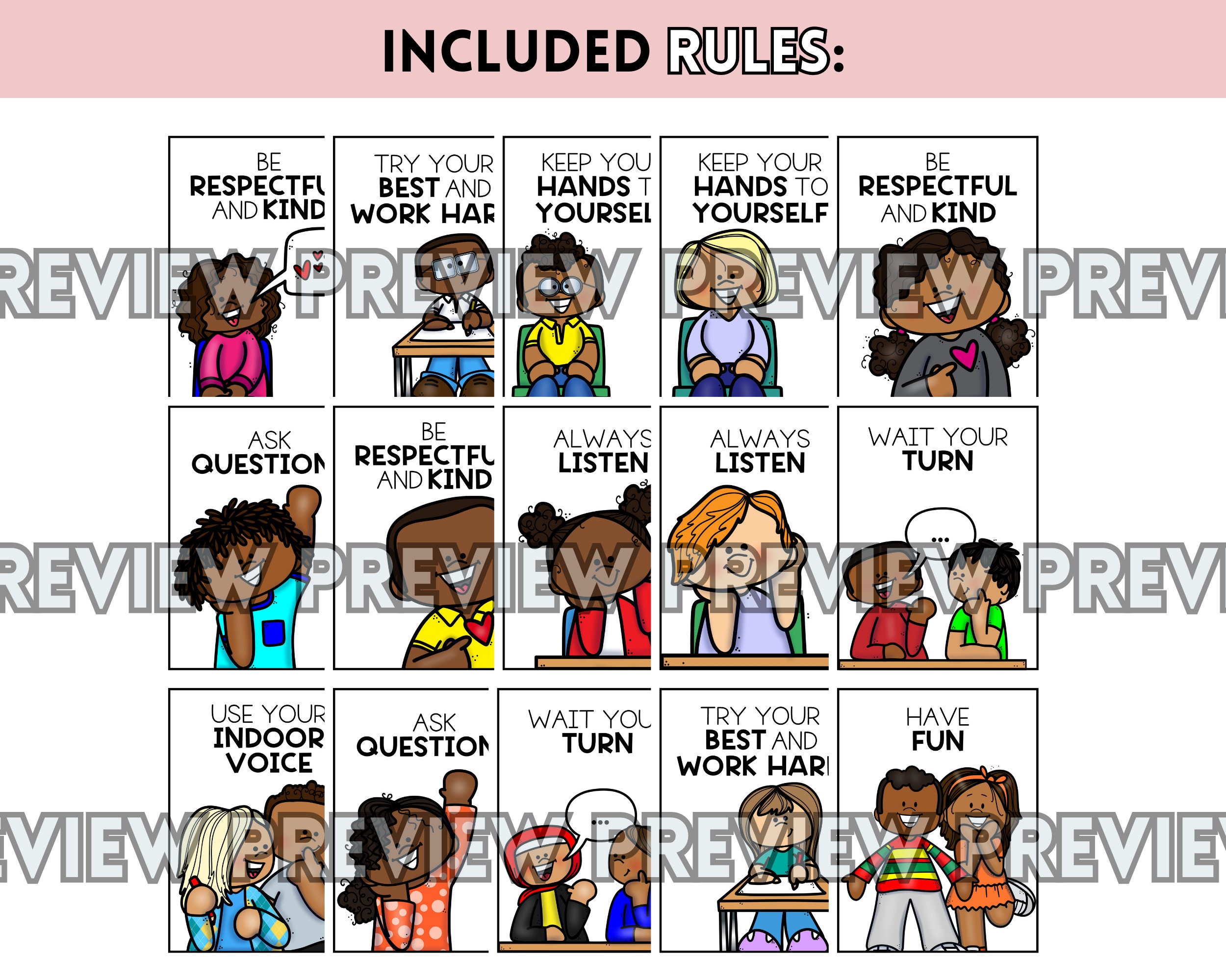 Speech Therapy Room Expectations and Rules Posters, Speech Room Decor ...