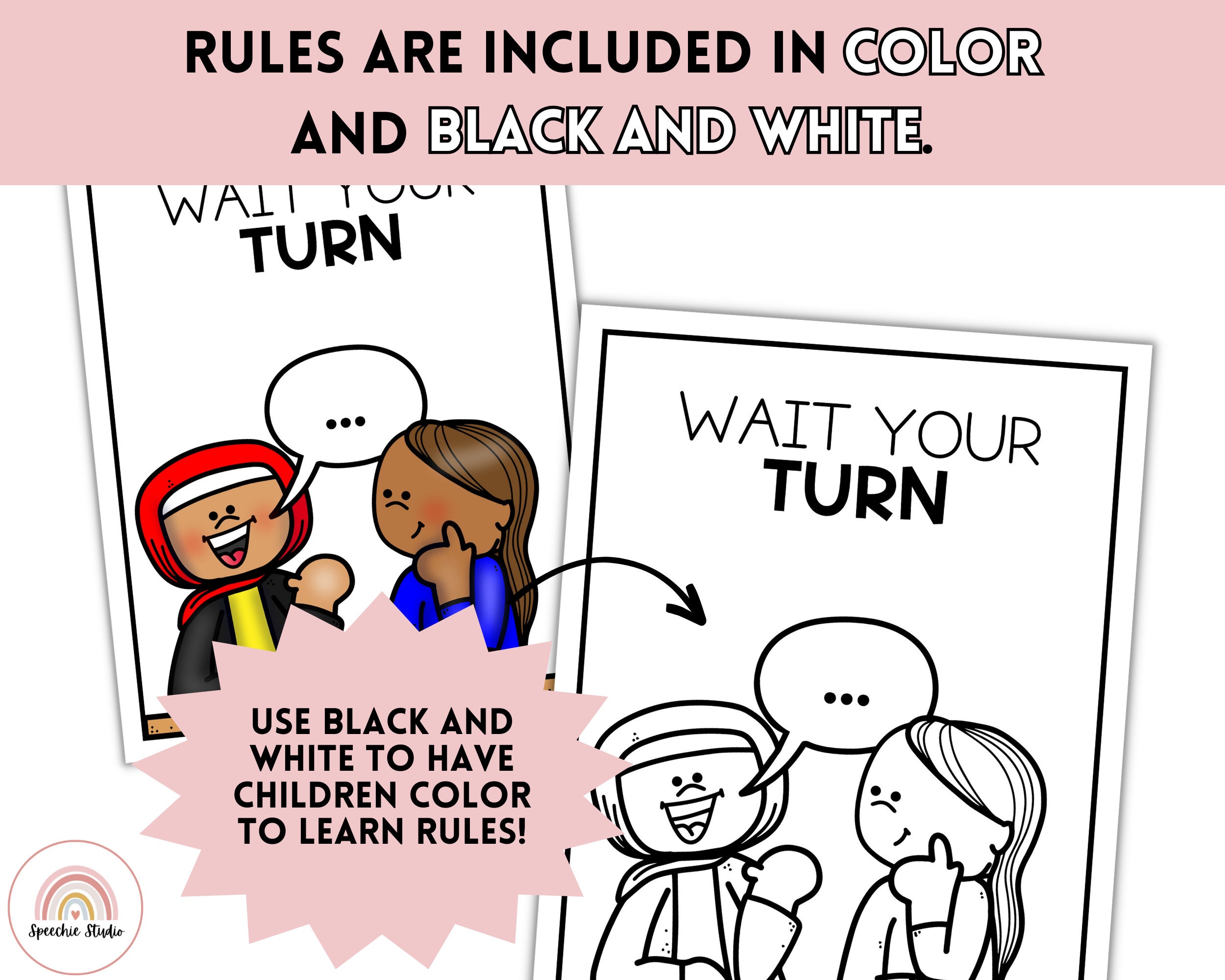 Speech Therapy Room Expectations and Rules Posters, Speech Room Decor ...