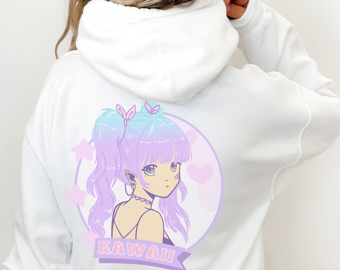 Pastel Yami Kawaii Anime Hoodie, Cute Kawaii Clothing, Kawaii Clothes ...