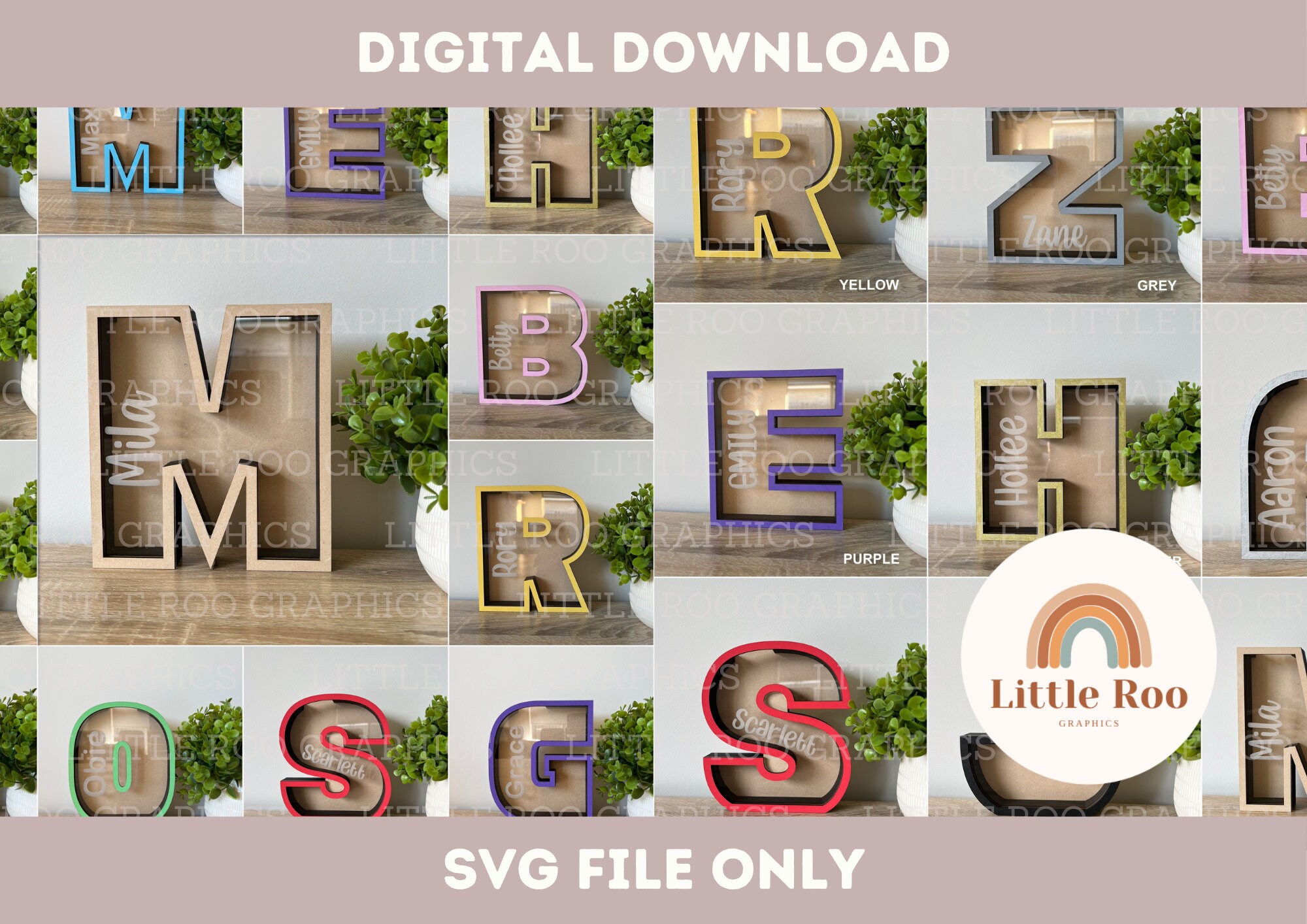 Alphabet Money Box/drop Boxes SVG Cut Files - Digital Download Only - Etsy