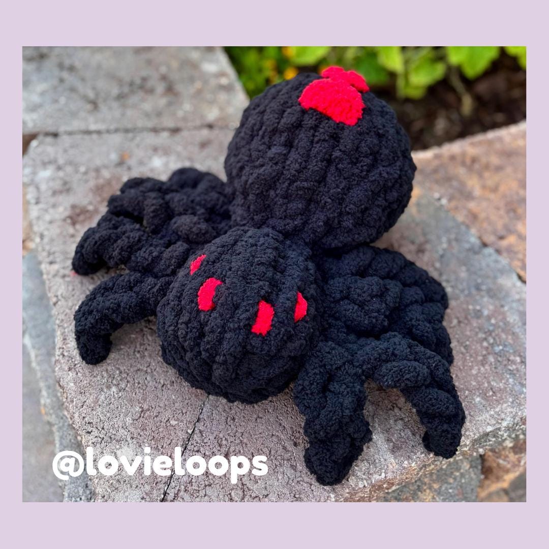 Chunky Knit Spider Plushie Pattern, Hand Knitting Pattern PDF File ...