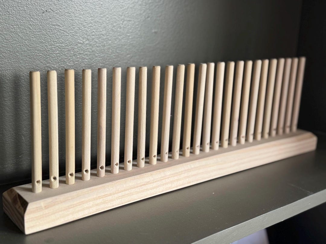 Wooden Peg Loom Weaving Tool for Rugs, Blankets, Scarves, Wool, Weave ...