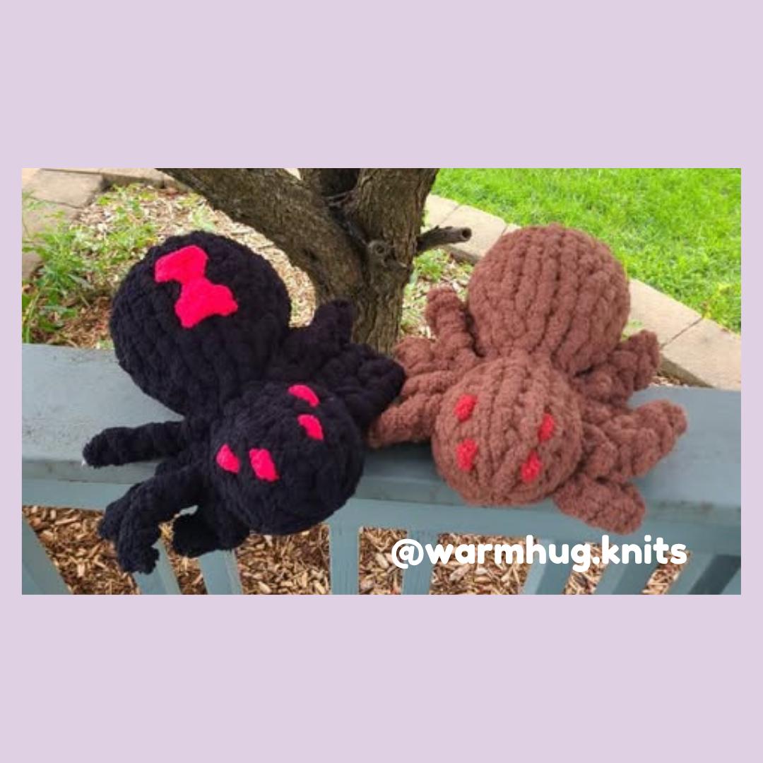 Chunky Knit Spider Plushie Pattern, Hand Knitting Pattern PDF File ...