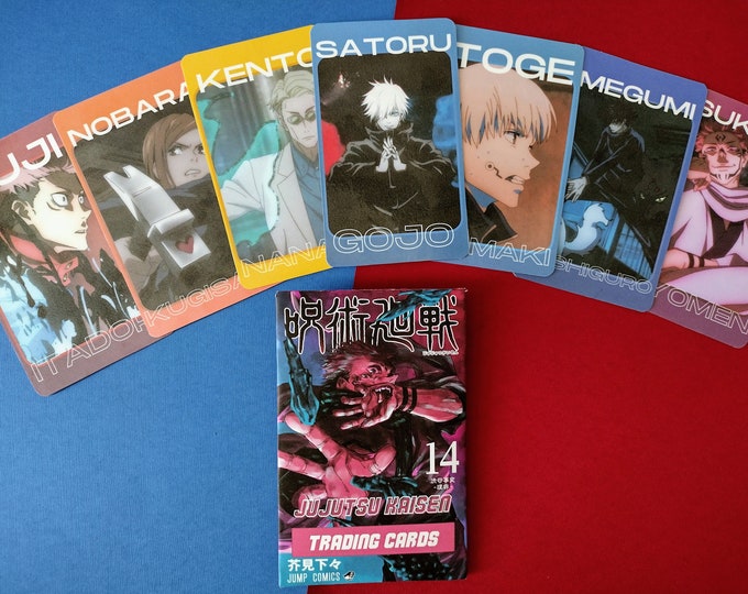 JJK Character Pokemon Style Cards Jujutsu Kaisen Print | Etsy