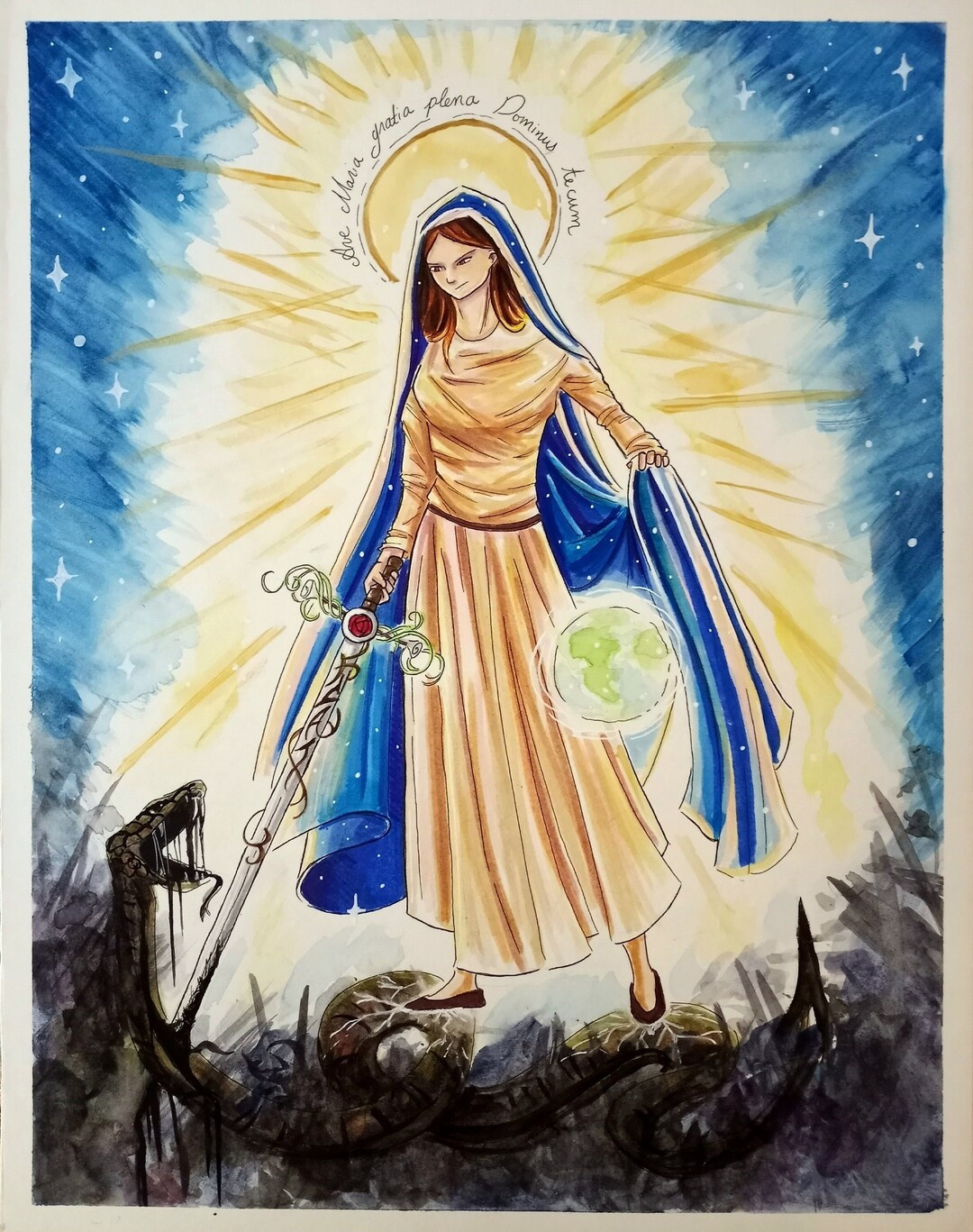 Virgin Most Powerful Art Print - Etsy