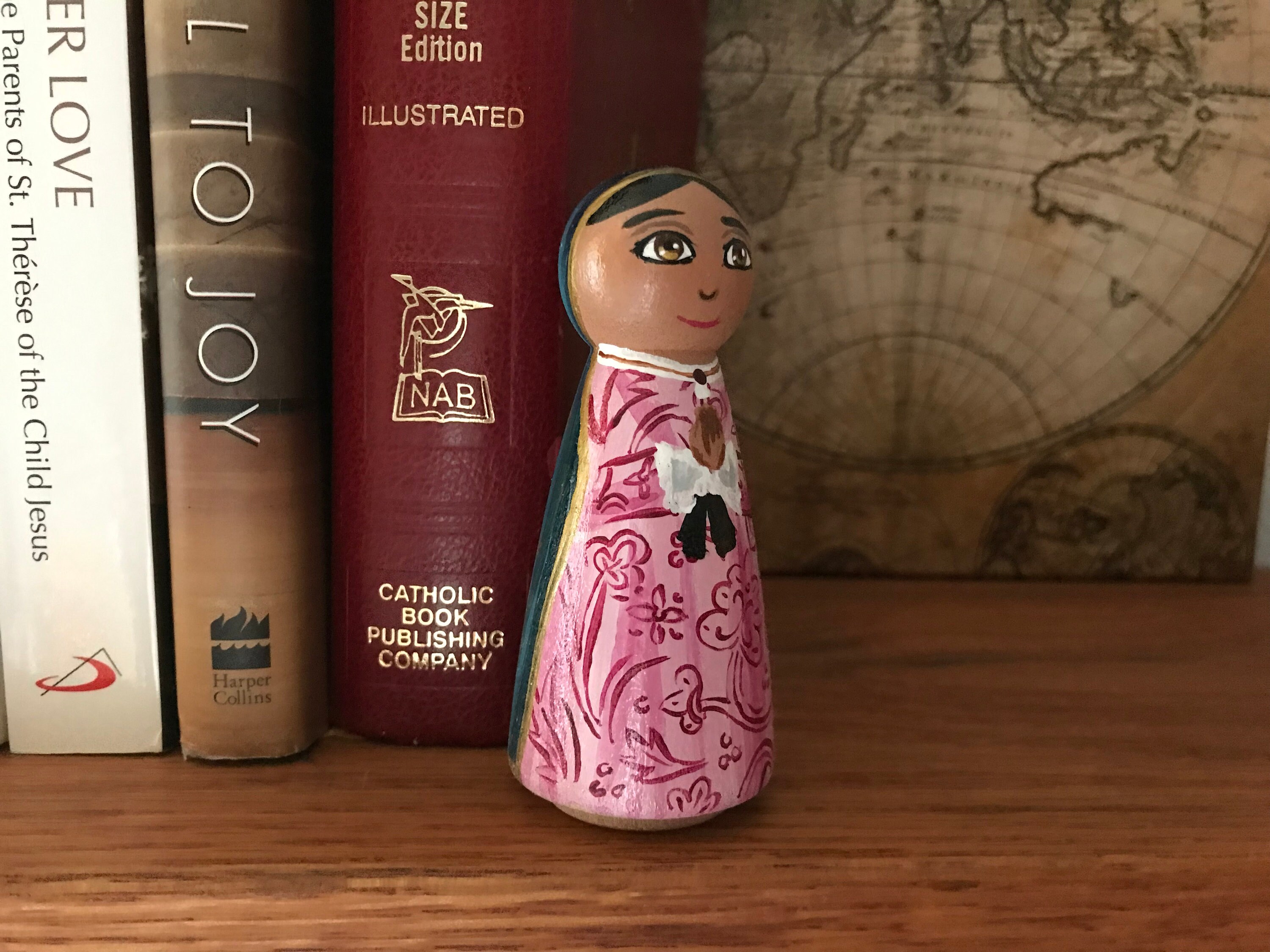 Custom Hand-painted Saint Peg Dolls - Etsy