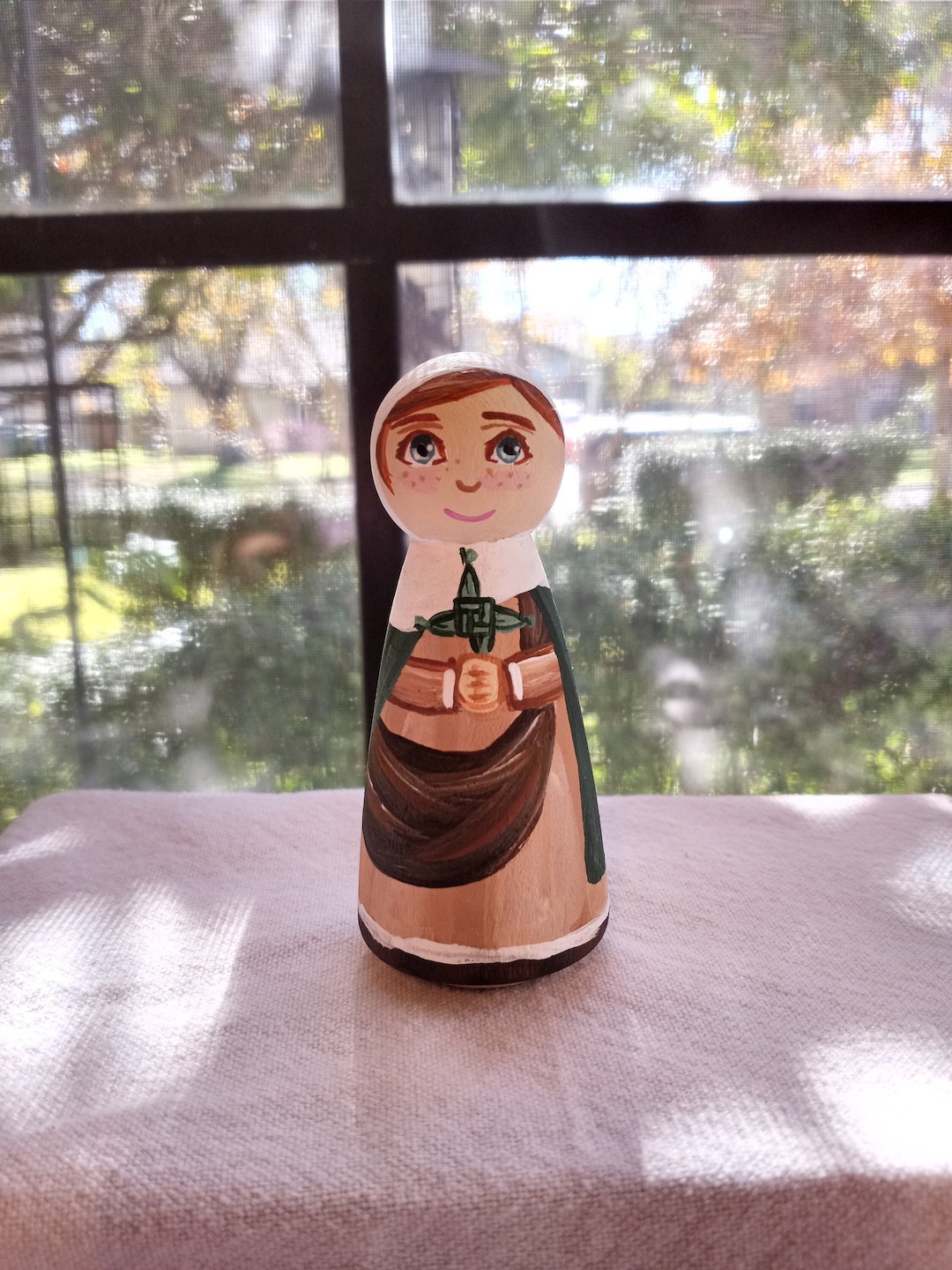 Saint Brigid of Ireland Wooden Peg Doll - Etsy