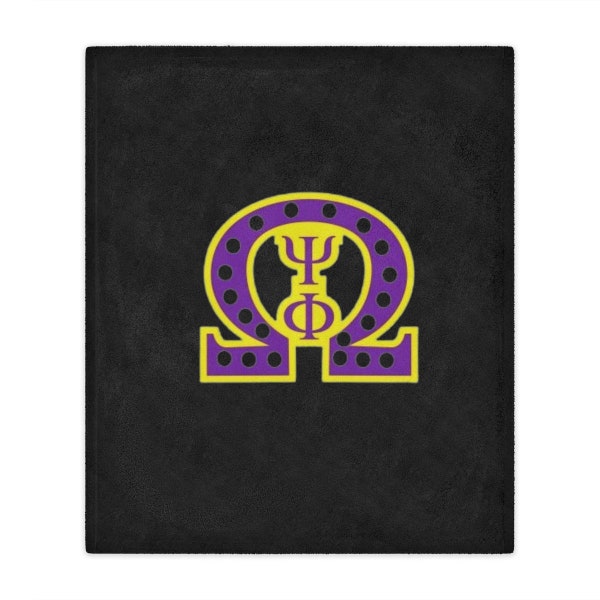 Omega Psi Phi Fraternity Blanket - Etsy