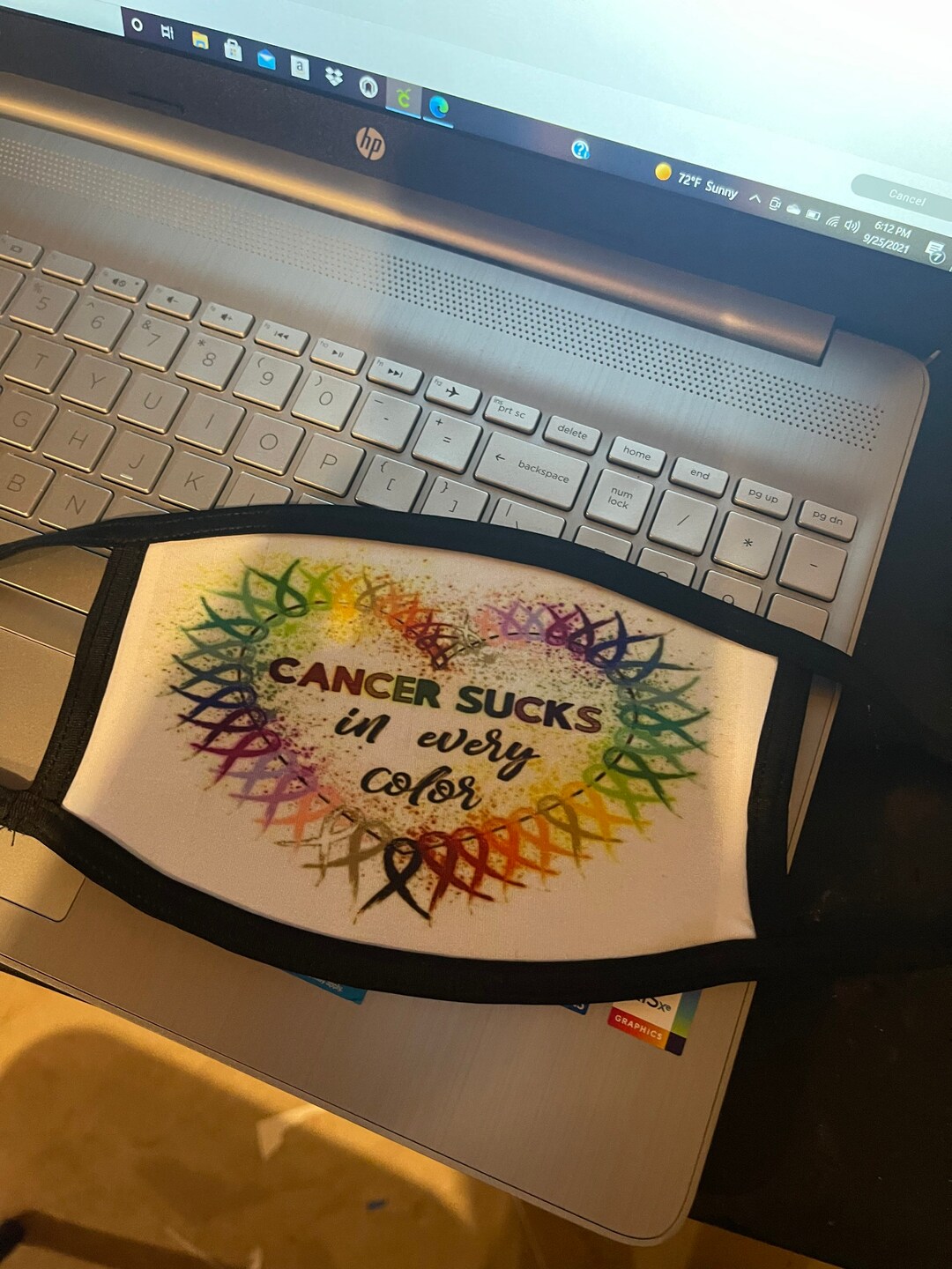 Cancer Face Mask - Etsy