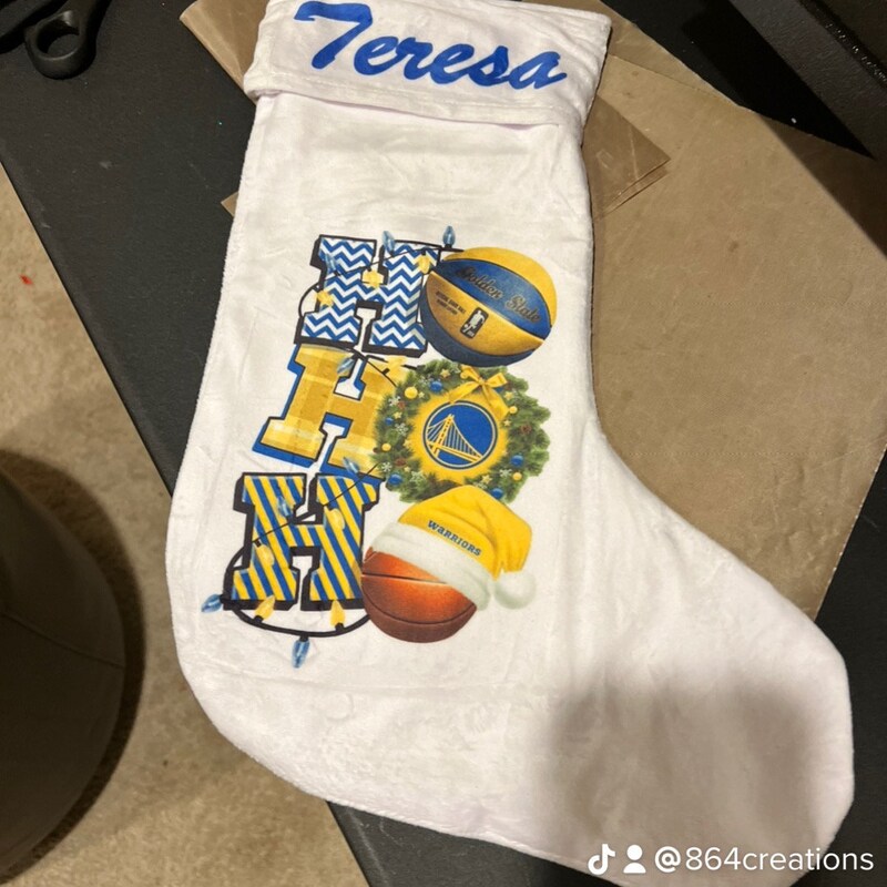 Basketball Stocking - Etsy