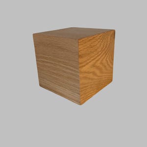 Oak Cube Urn for Small Human or Pet Ashes, up to 20 Pounds - Etsy