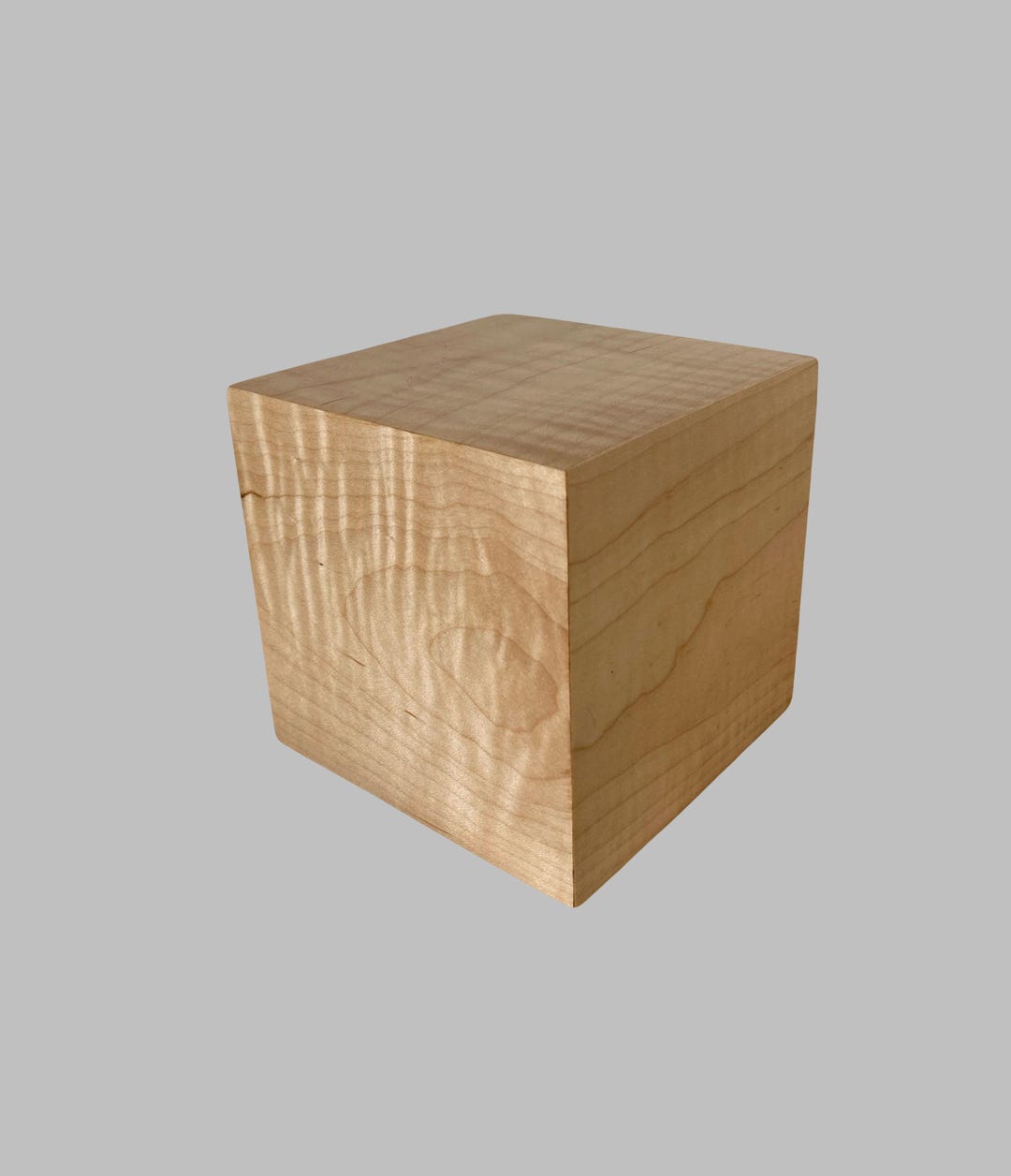 Curly Maple Cube Urn for Small Human or Pet Ashes, up to 20 Pounds - Etsy