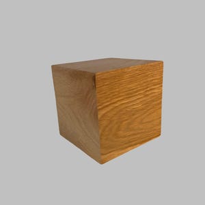 Oak Cube Urn for Small Human or Pet Ashes, up to 20 Pounds - Etsy