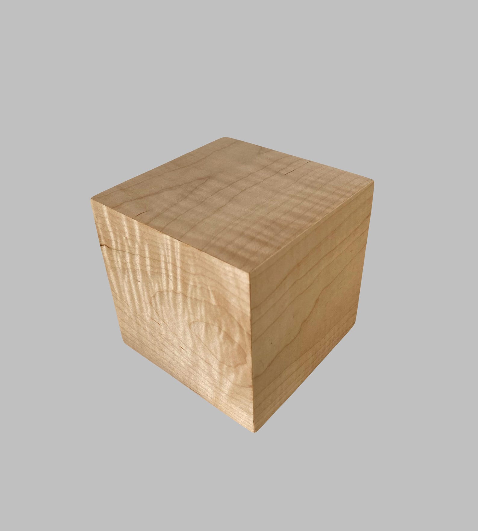 Curly Maple Cube Urn for Small Human or Pet Ashes, up to 20 Pounds - Etsy