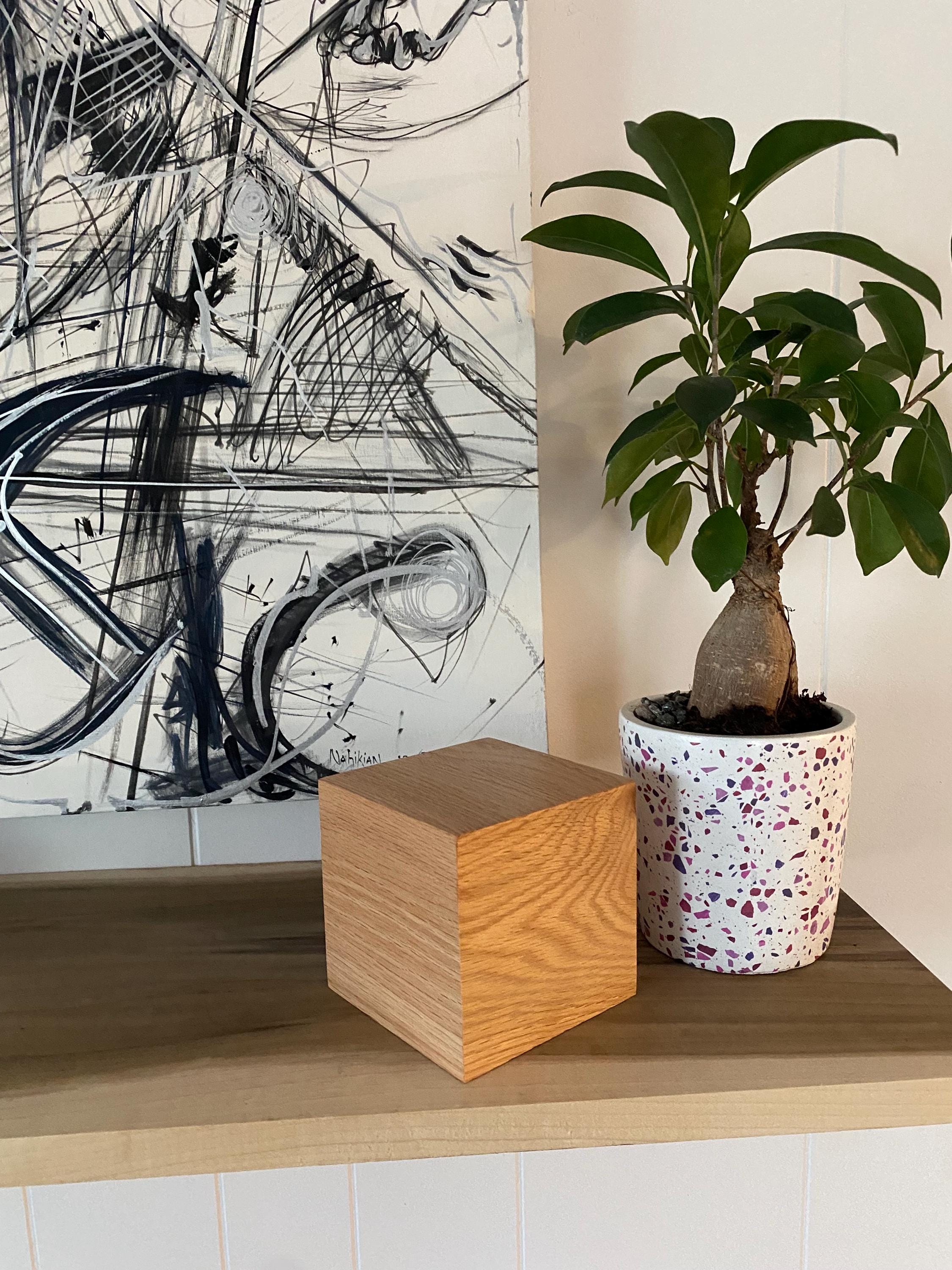 Oak Cube Urn for Small Human or Pet Ashes, up to 20 Pounds - Etsy