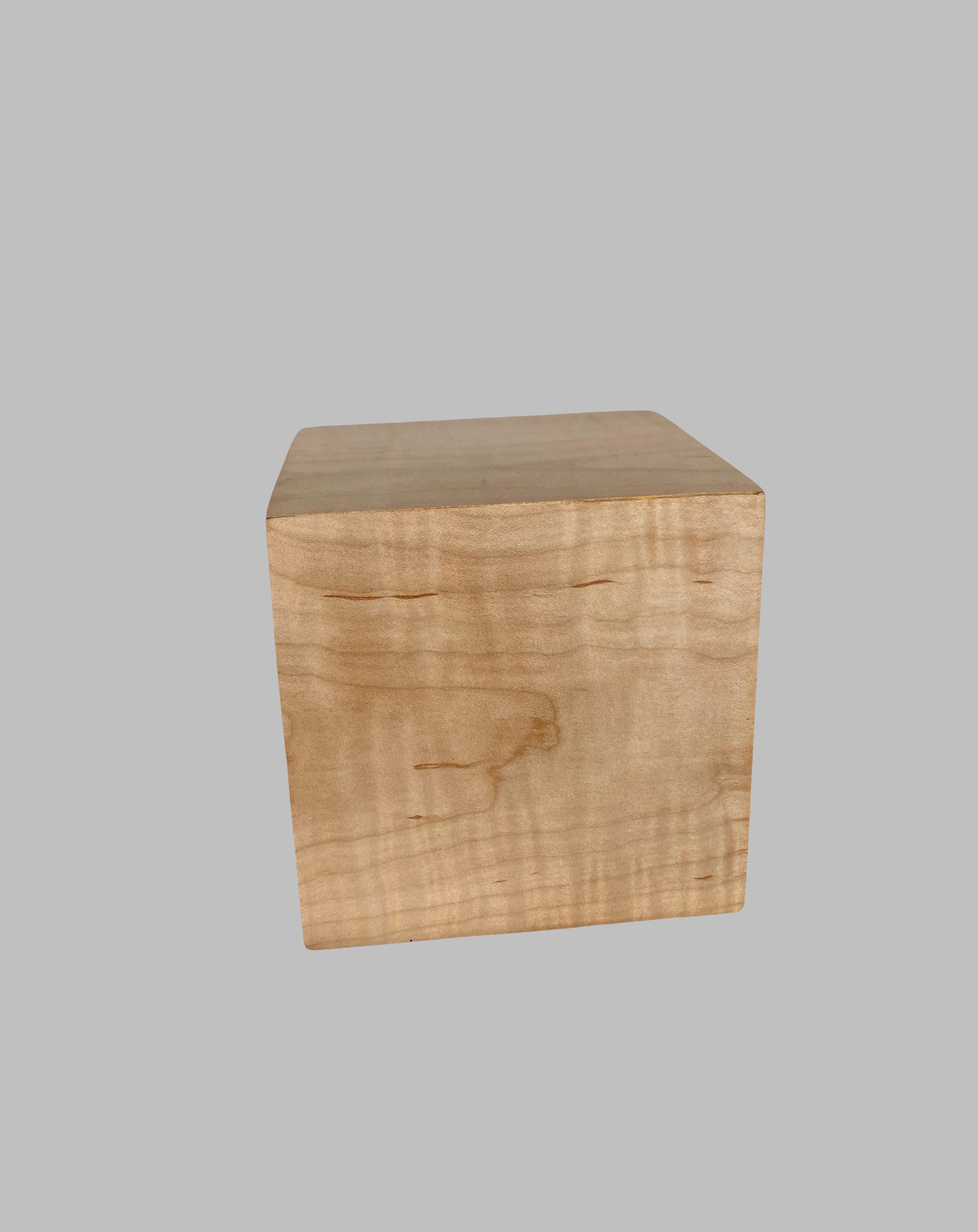 Curly Maple Cube Urn for Small Human or Pet Ashes, up to 20 Pounds - Etsy