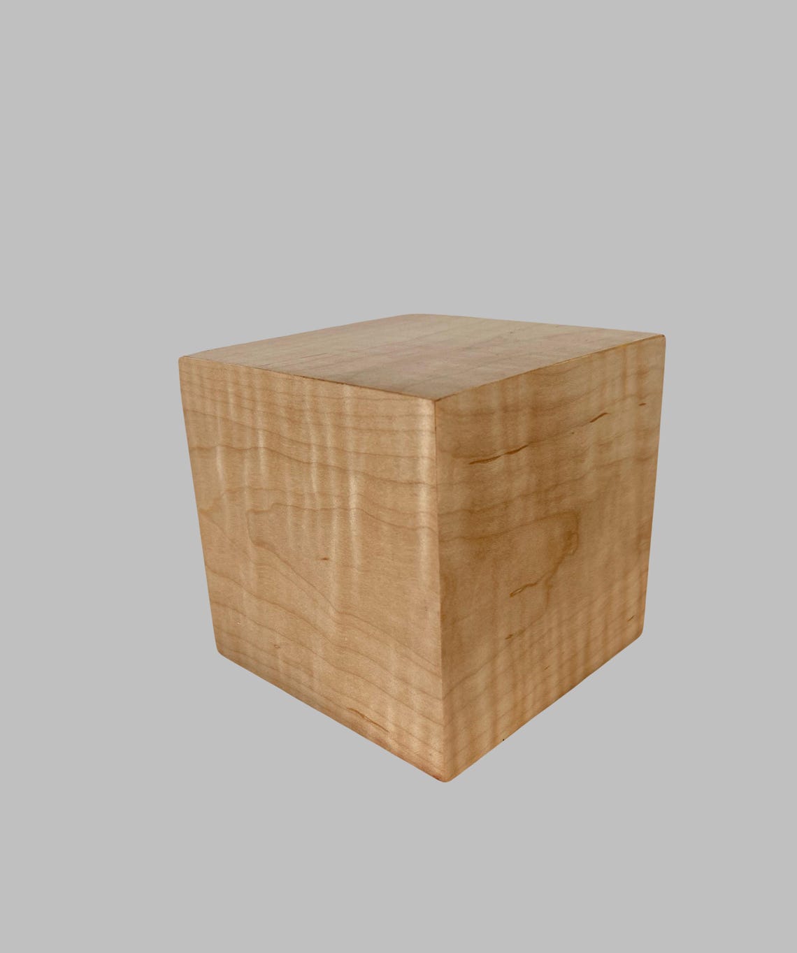 Curly Maple Cube Urn for Small Human or Pet Ashes, up to 20 Pounds - Etsy