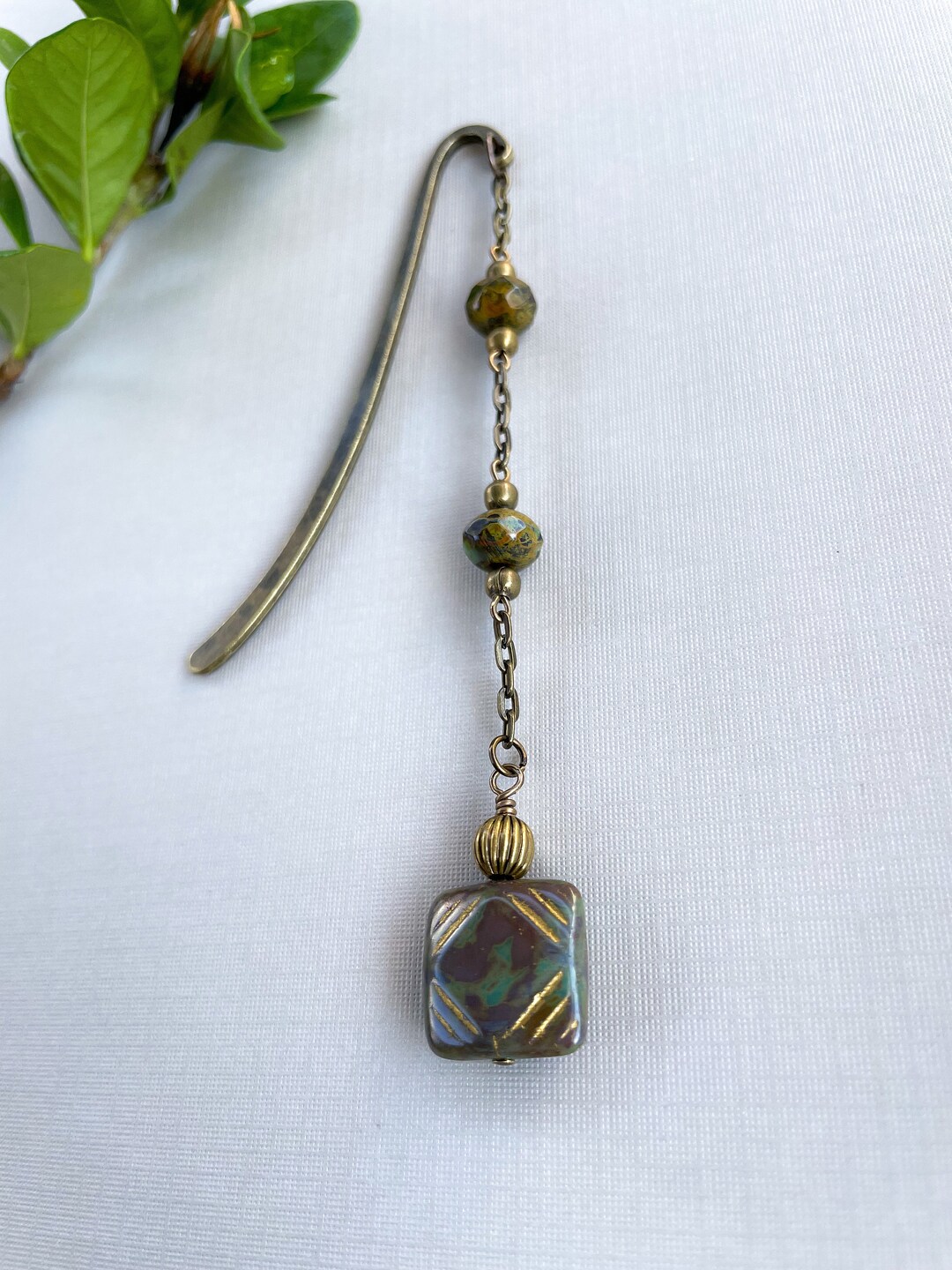 Beaded Bookmark, Hook Bookmark, Book Lover Gift Idea, Antique Good ...