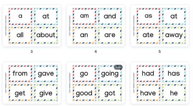 100 Dolch Sight Words Downloadable Sight Word Printable - Etsy