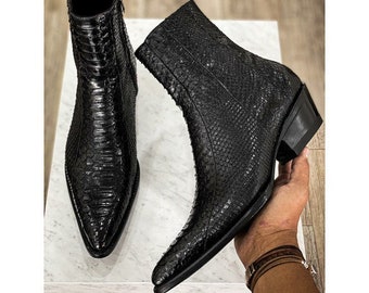 Python Skin Boots | Etsy