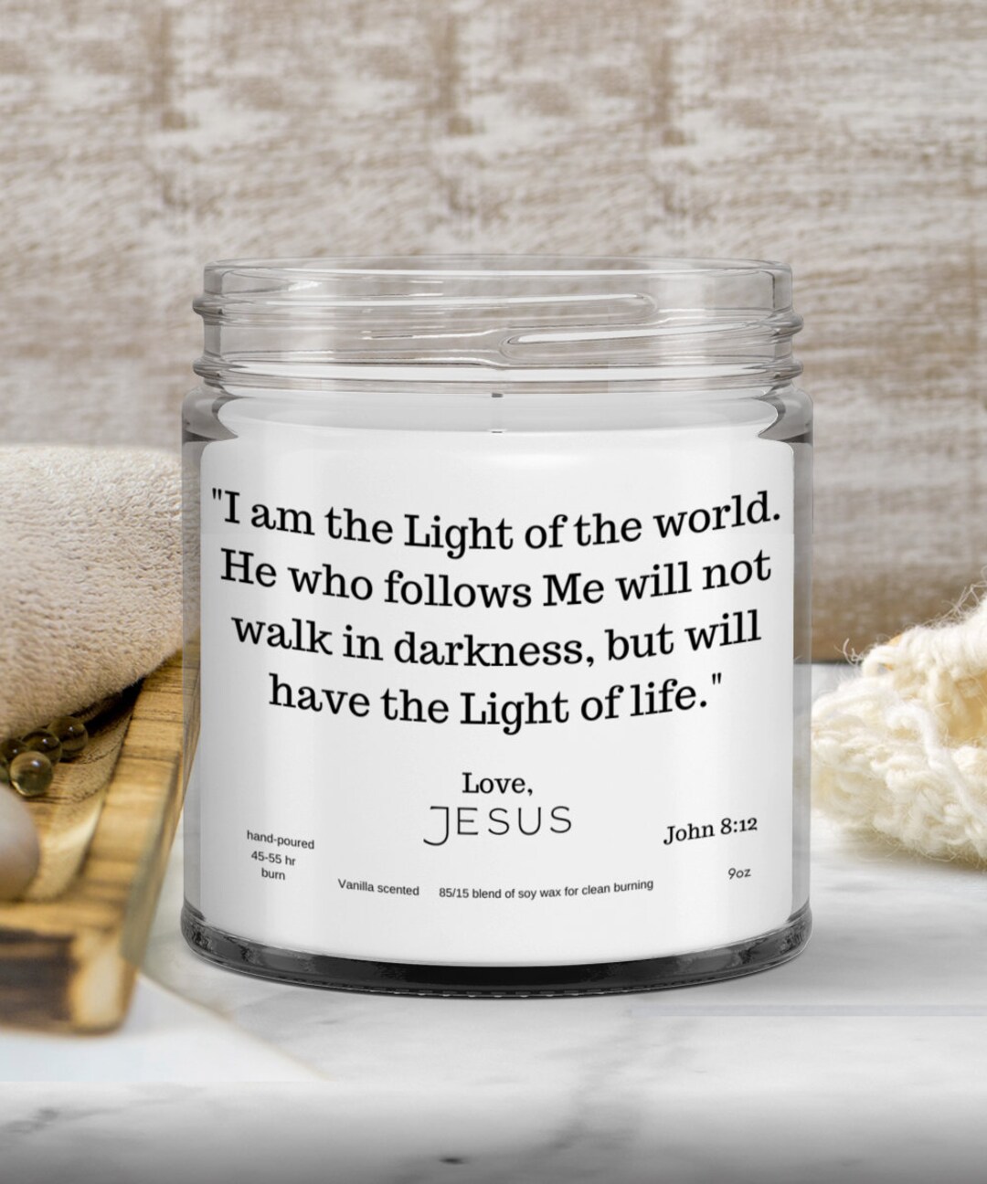 Bible, Inspirational Candle, Christian, Candles, Bible Verse, Gift ...