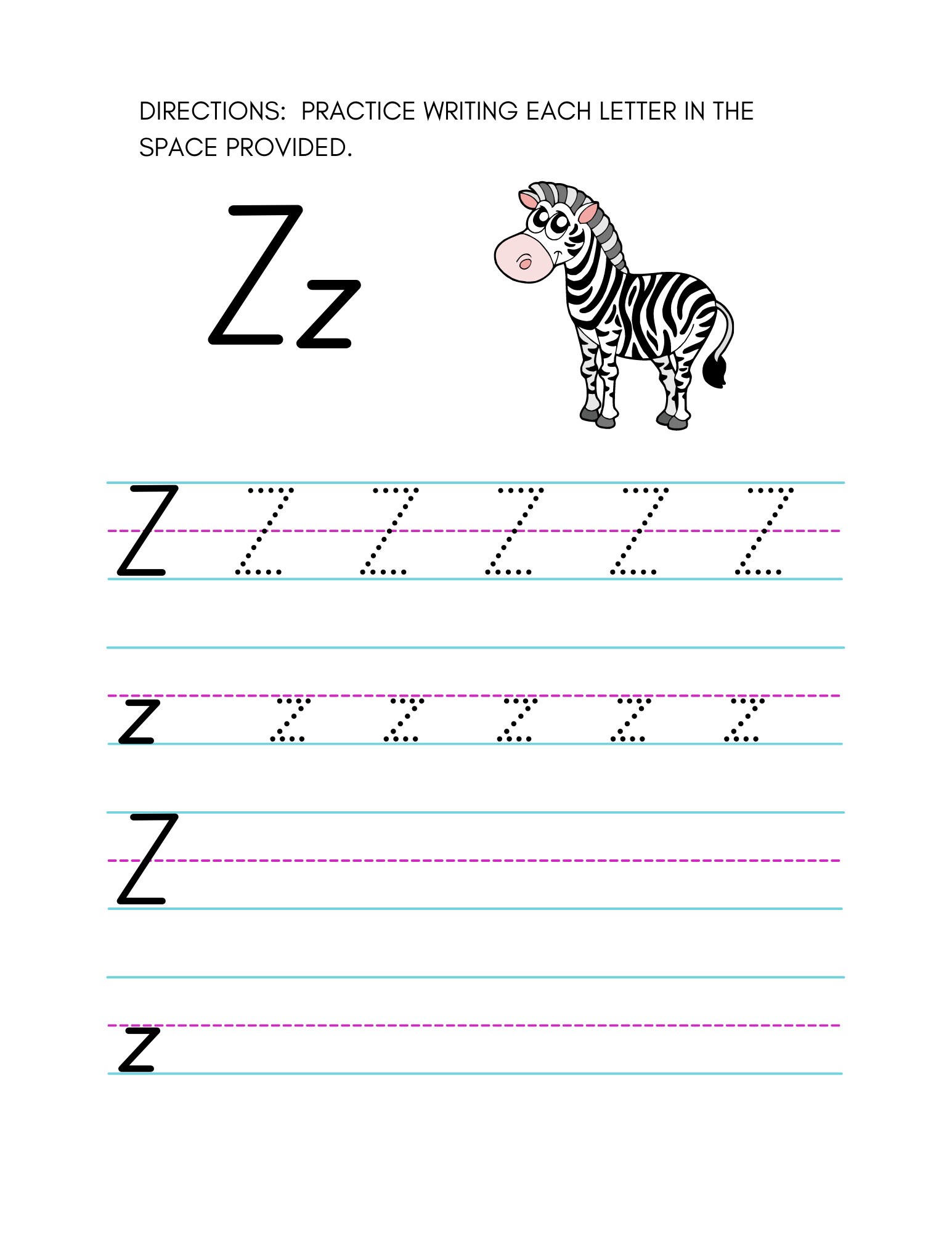 A-Z Letter Tracing Worksheets PDF – 85-page Alphabet Handwriting ...