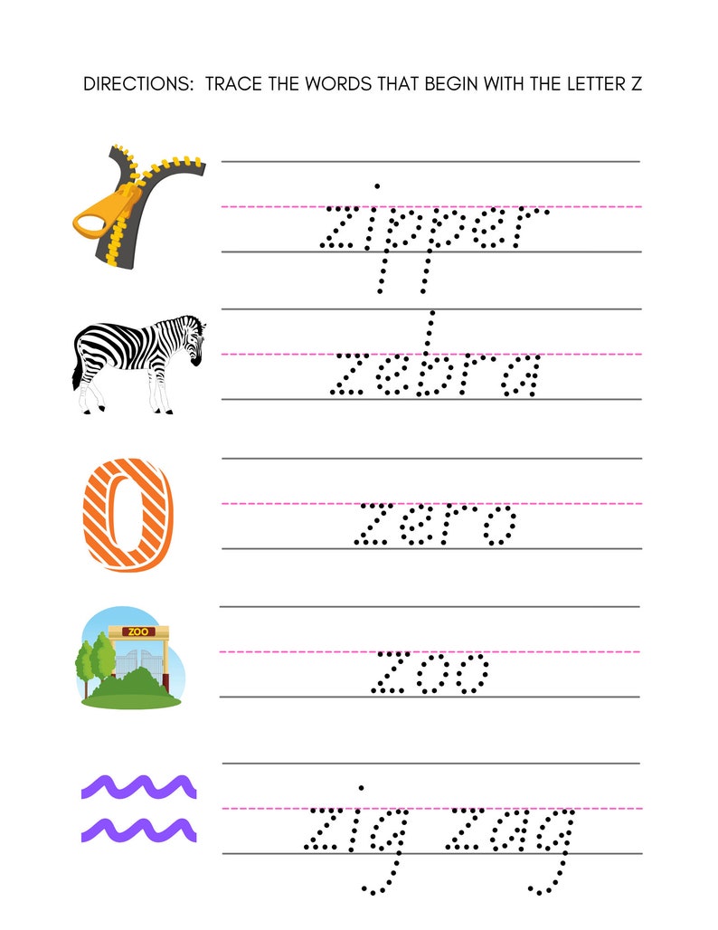 A-Z 85 Page Letter Tracing Worksheets - Etsy