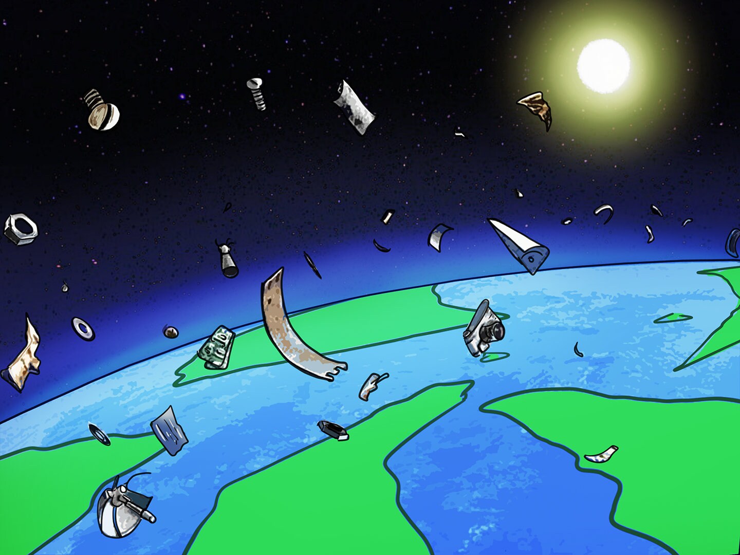 Trash in Space - Etsy