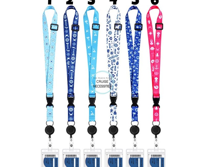 One Adjustable and Extendable/retractable Cruise Vacation Lanyard With ...
