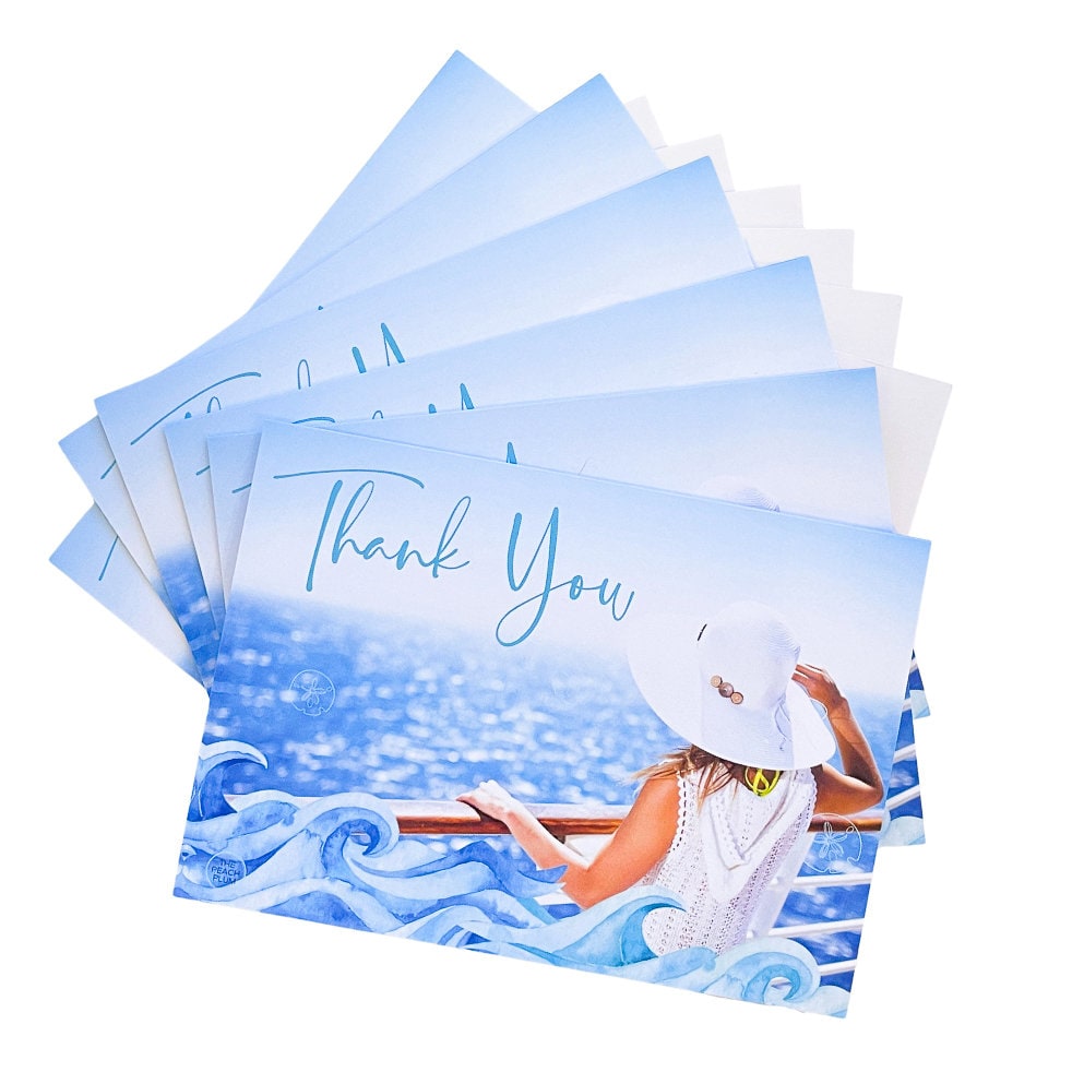 Cruise Staff Thank You Cards: Set of 6 With Envelopes - Etsy