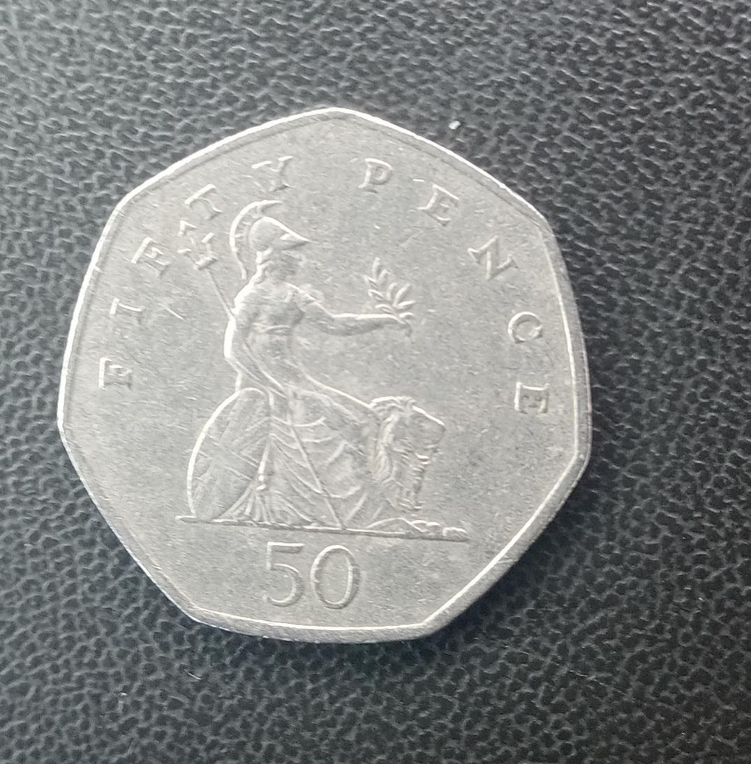 1997 Queen Elizabeth II 50 Pence Coin - Etsy