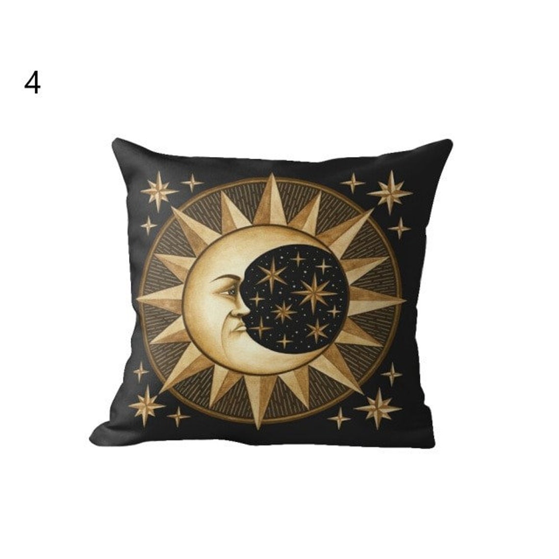 Sun Moon Stars Cushion Covers Zodiac Tarot Throw Pillow - Etsy