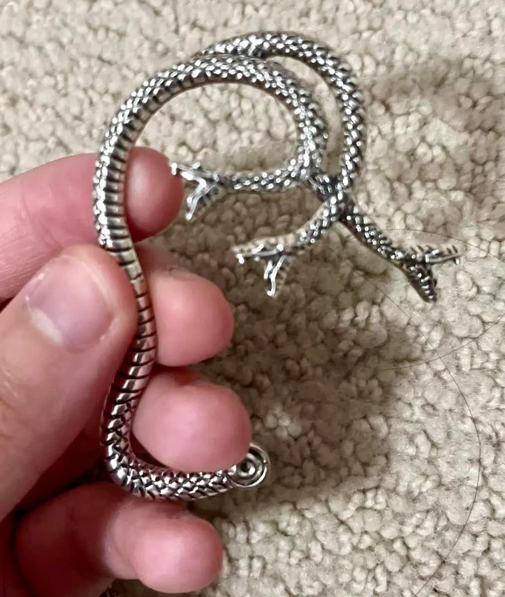 Gothic Demonic Wicca Witch Devil Snake Ear Cuff Medieval - Etsy