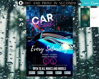 Car Meet Flyer - Etsy